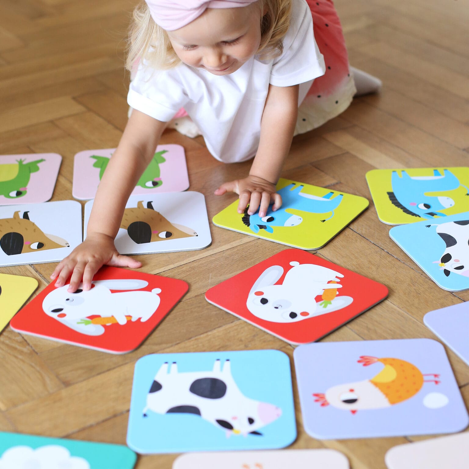 Suuuper Size Memory Game Farm Animals - Banana Panda