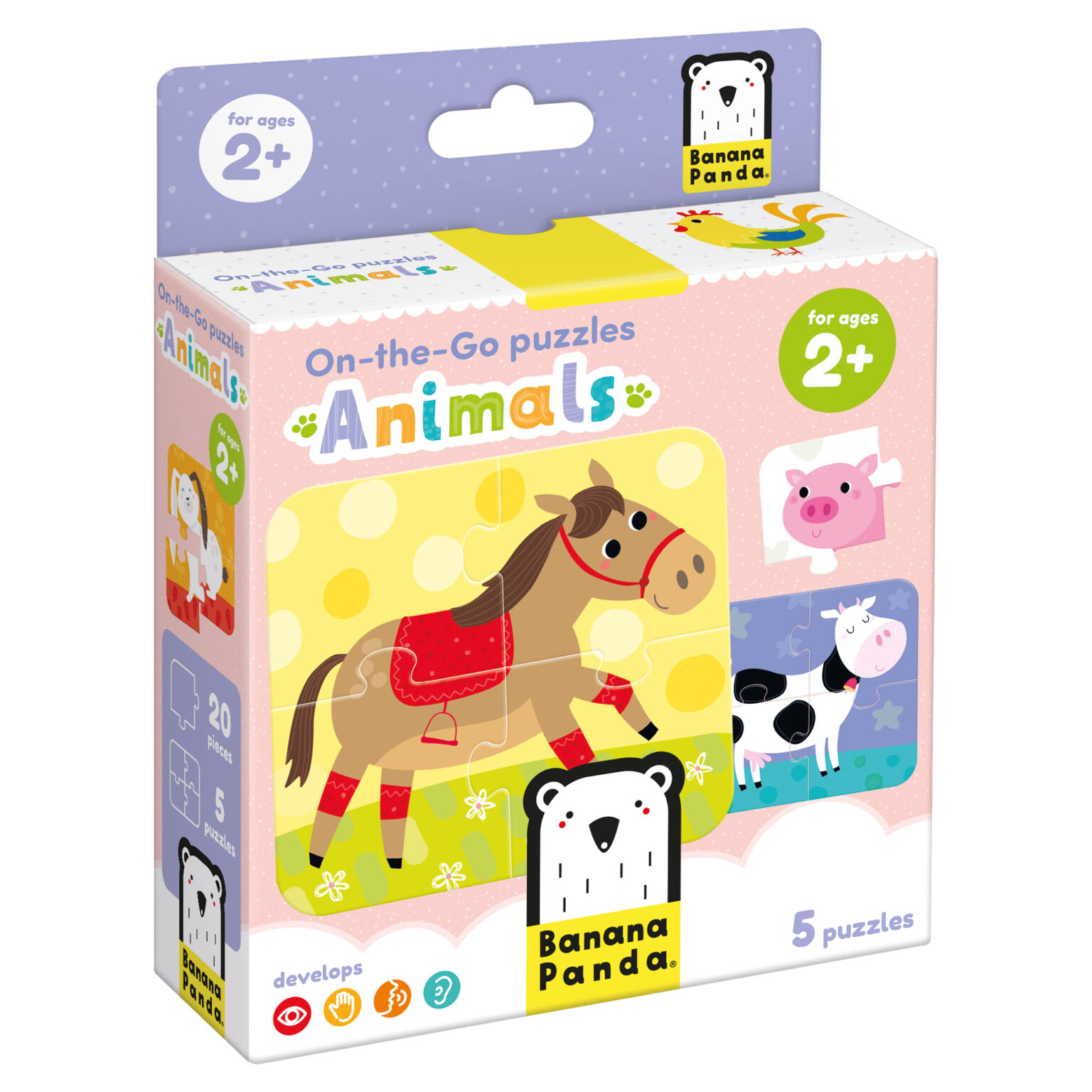 On-the-Go Puzzle Halves Animals - Banana Panda