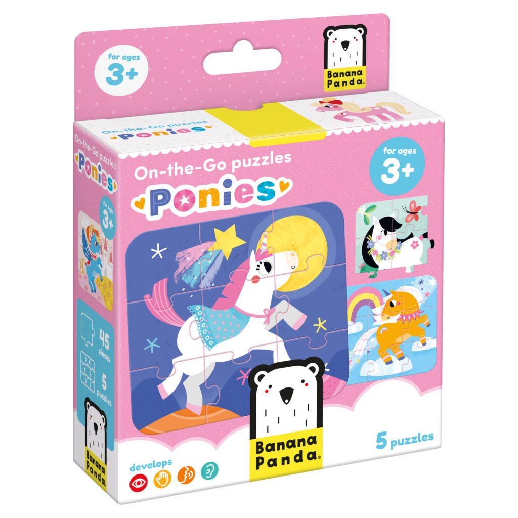 On-the-Go Puzzle Halves Animals - Banana Panda