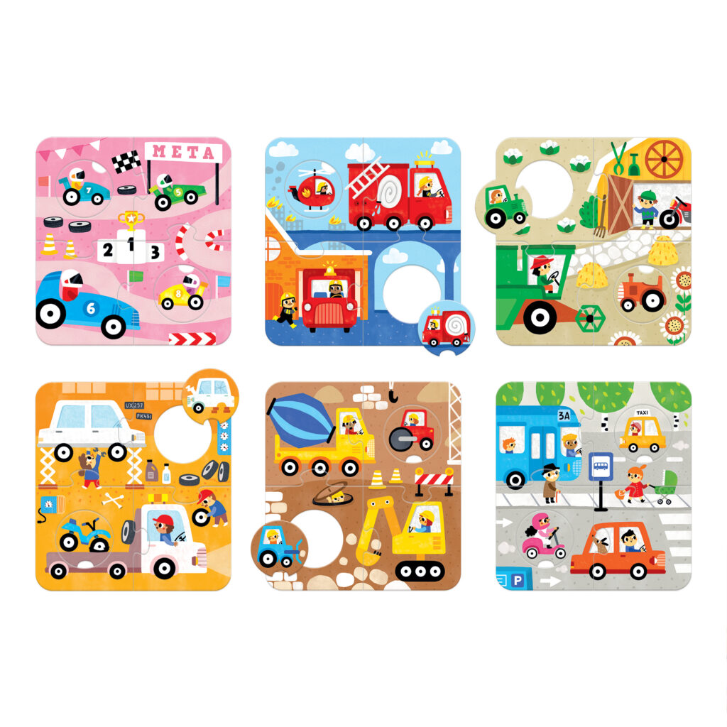Match the Vehicles Puzzles - Banana Panda