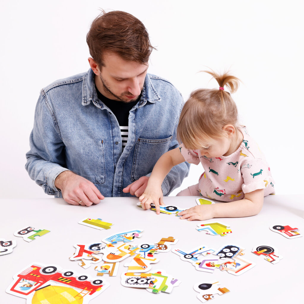 Progressive Puzzles Construction Vehicles - Banana Panda