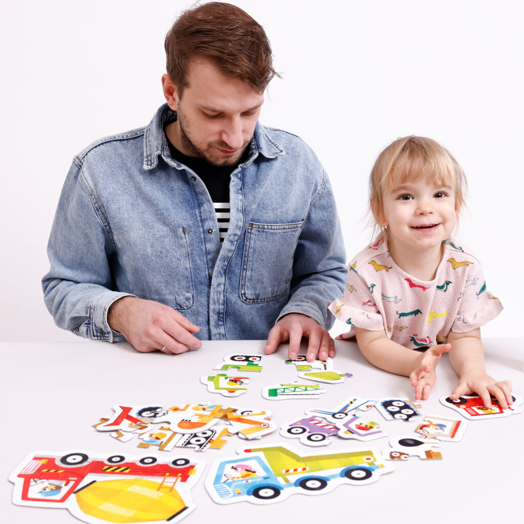 Progressive Puzzles Construction Vehicles - Banana Panda