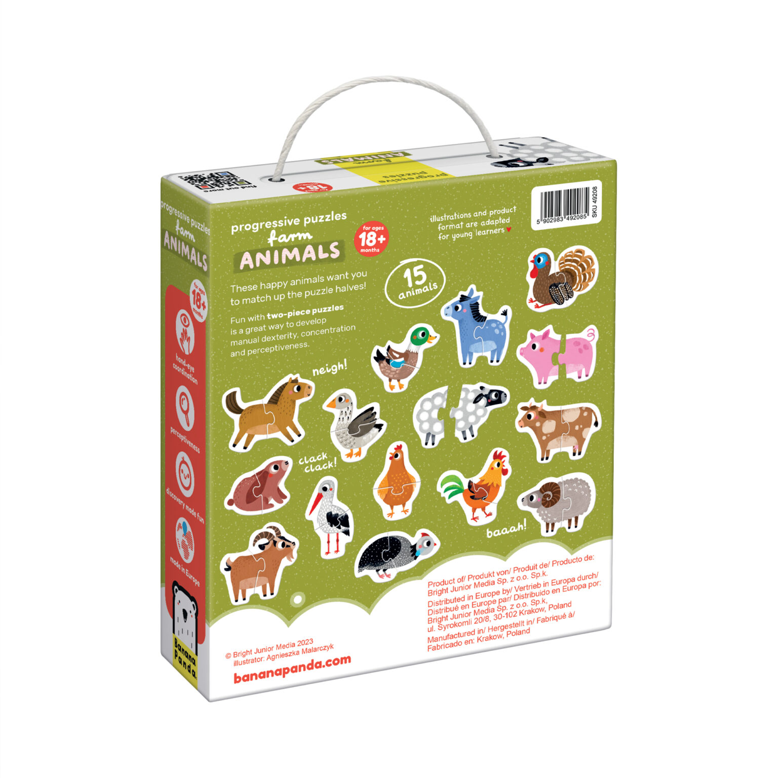 Progressive Puzzles Farm Animals - Banana Panda