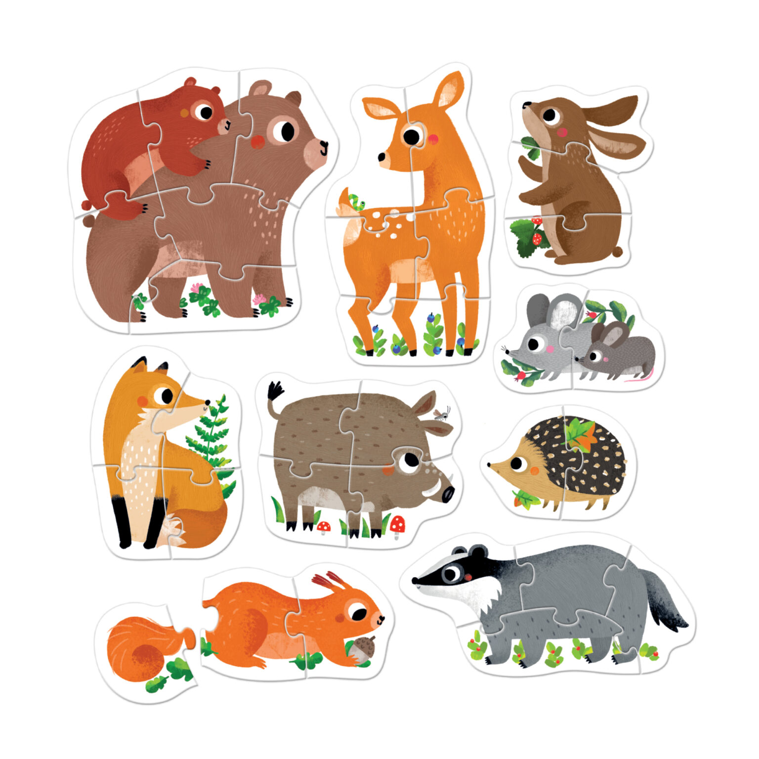 Progressive Puzzles Forest Animals - Banana Panda