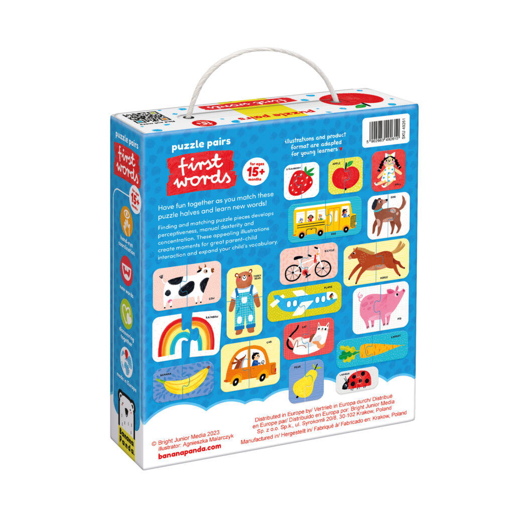 Puzzle Pairs First Words - Banana Panda
